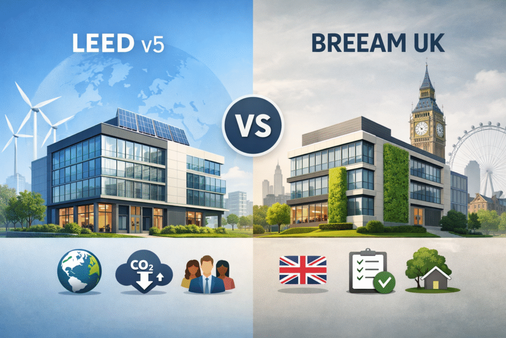 LEED v5 vs BREEAM UK: Key Differences Explained